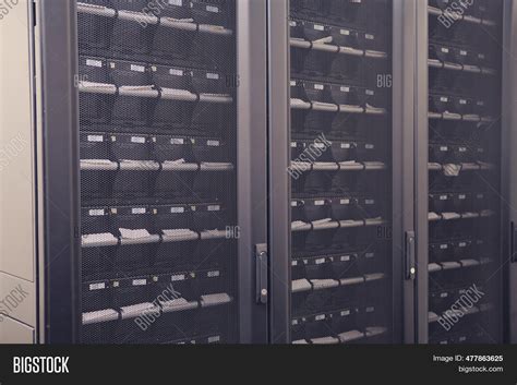 Storage Racks Server Image Photo Free Trial Bigstock