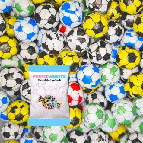 Chocolate Flavour Footballs 120g Posted Sweets Retro Sweets