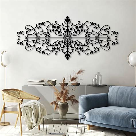 Metal Scroll Wall Decor Wrought Iron Wall Decor Vintage