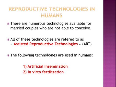 PPT Reproductive Technologies PowerPoint Presentation Free Download ID