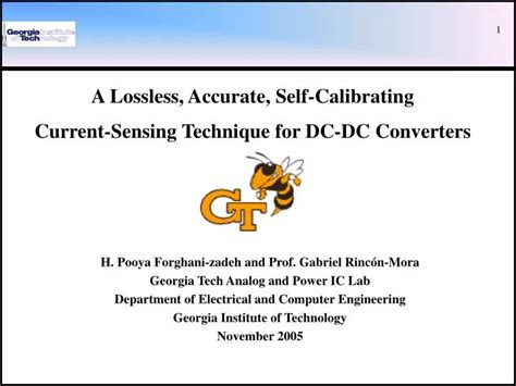 Ppt A Lossless Accurate Self Calibrating Current Sensing Technique For Dc Dc Converters