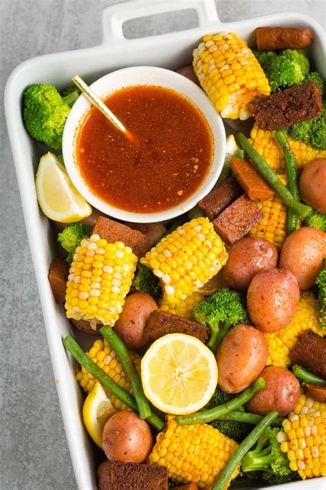 Cajun Inspired Vegan Boil Recipe Vegetarian Recipes Vegan Cajun