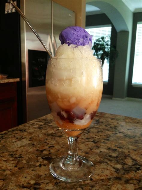 Filipino Halo Halo With Purple Yam Ice Cream
