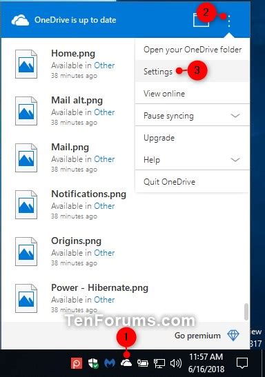 Turn On Or Off Run Onedrive At Startup In Windows 10 Tutorials