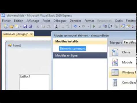 Visual Basic Show Hide Form YouTube