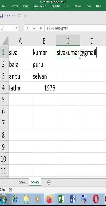 Flash Fill In Excel Shorts Nicecomputertutorial Exceltips Youtube