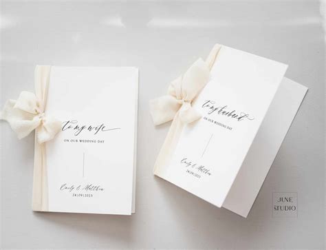 Wedding Vows Booklet Template