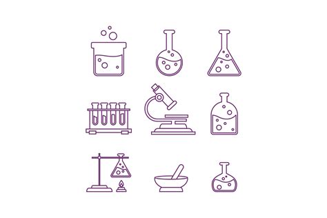 Science Lab Elements Collection Graphic By Majesticlogo · Creative Fabrica