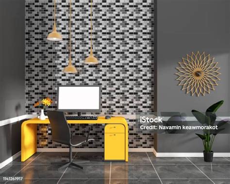 열 대 디자인 안락의 자 식물 캐비닛 화강암 바닥 및 흰색 배경 3d 렌더링 0명에 대한 스톡 사진 및 기타 이미지 0명 3차원 형태 가구 Istock