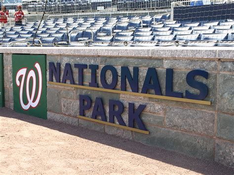 Nationals Park Sign Near Home Plate William F Yurasko Flickr