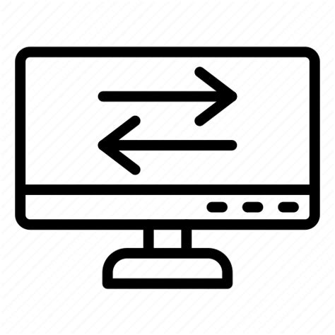 Data Transfer Screen Transfer Data Technology Transfer Icon