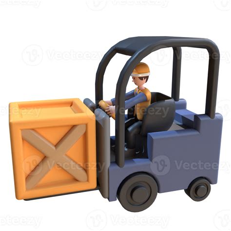 3d Character Of A Industrial Worker 24078507 Png