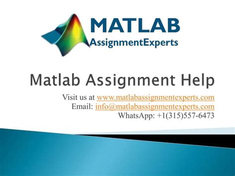 Matlab Assignment Help PPT