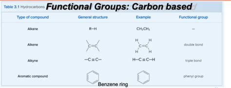 Chapter 3 Functional Groups Flashcards Quizlet