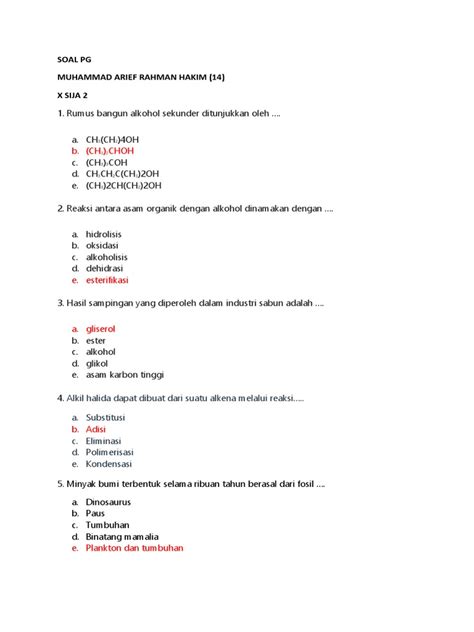30 Soal Pg Muhammad Arief Rahman Hakim Pdf