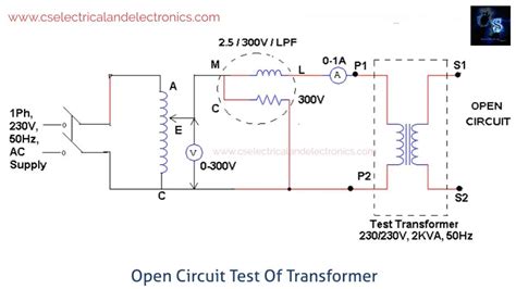 How To Do Short Circuit Test Of Transformer Circuit Diagram