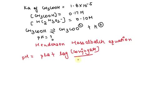 solved acetic acid has a ka of 1 8×10−5 part a what is the ph of a