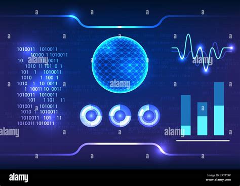 Concept Of Screen Technology Showcases A Central Circle Surrounded By
