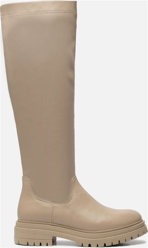 Cellini Hoge Laarzen Beige Synthetisch Dames Maat 37