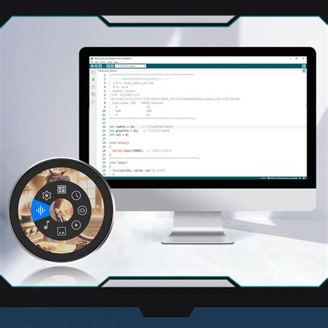 Esp32 DÉveloppement Carte écran Rond Intelligent Tactile Capacitif De 1