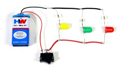 How To Connect Multiple Leds In Parallel With 9v Battery And Switch Diy Simple Electric Circuit