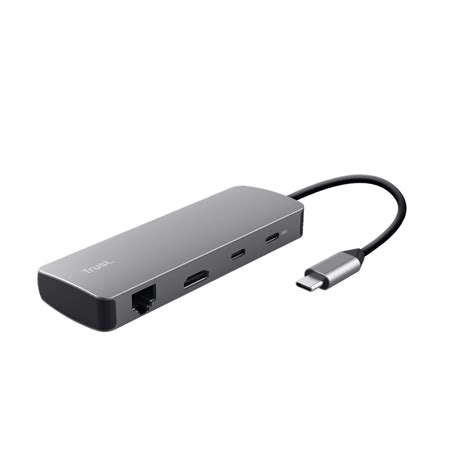 Dalyx 8 In 1 Multiport Adapter Grey