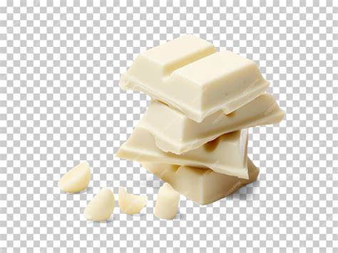 Белый шоколад на прозрачном фоне Png Psd Премиум Psd Файл