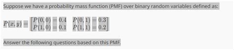 Suppose We Have A Probability Mass Function StudyX