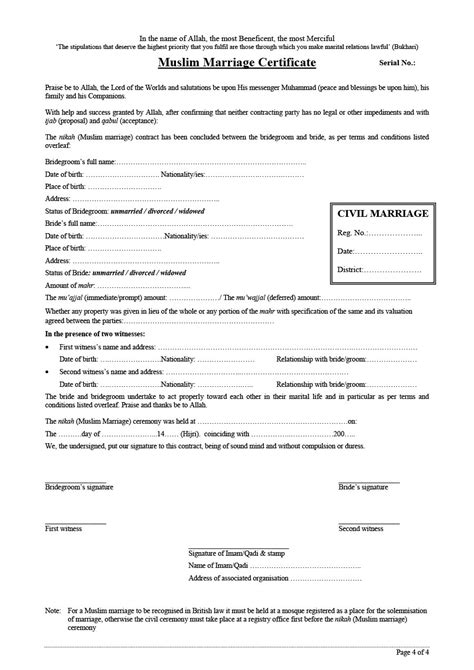 Islamic Divorce Agreement Template Parahyena