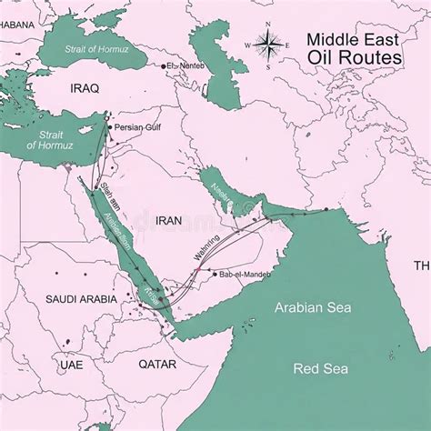 Strait Of Hormuz And Bab El Mandeb The Persian Gulf Red Sea And Stock