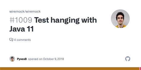 Test Hanging With Java Issue Wiremock Wiremock Github