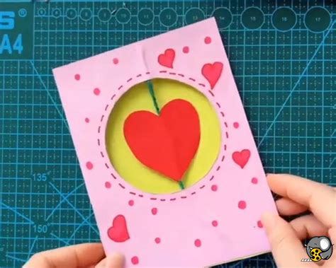 ساخت کارت پستال کارت هدیه تبریک تولد کادو کاغذی با کاغذ رنگی راحت کاربردی هنر خلاقیت کودک سرگرمی