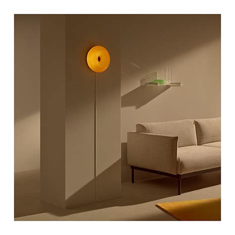 Varmblixt Led Tablewall Lamp Orange Glassround 30 Cm Ikea Hong