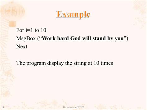 Looping Statement In Vb Net