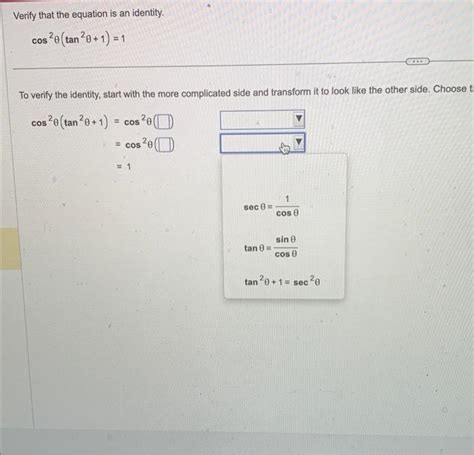 Solved Verify That The Equation Is An Identity