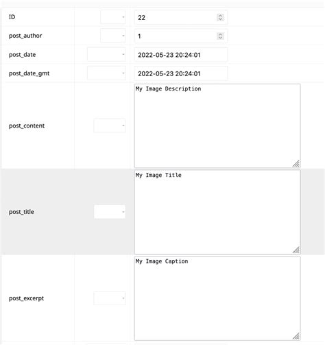 wordpress media data stored in the site s database