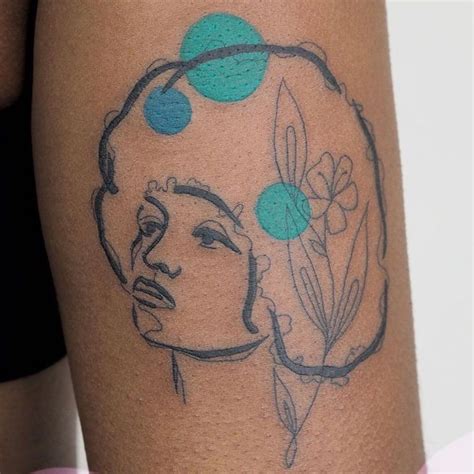 Dark Blue Ink Tattoo