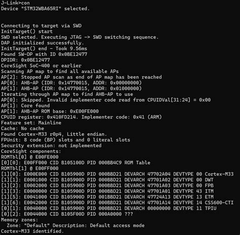 St Nucleo Wba65ri Segger Knowledge Base