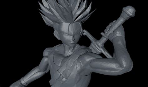 Free 3d File Ssj F Trunks Fixed ・3d Print Design To Download・cults