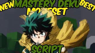 New Roblox Tsb Script Deku Moveset Custom Sfx Vfx Heros Battlegrounds Deku Best Goldenhead Mp