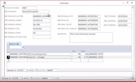 Trouble Exporting Invoices From Access To Quickbooks With Form Stack Overflow