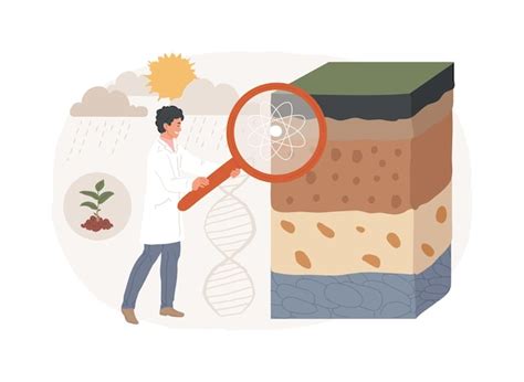 Premium Vector Soil Science Isolated Concept Vector Illustration