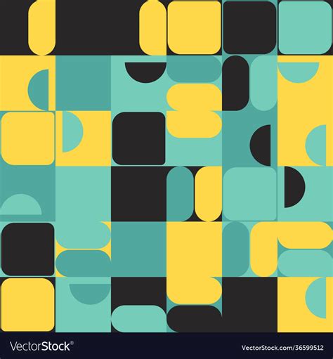 Mosaic Abstract Pattern Design Royalty Free Vector Image