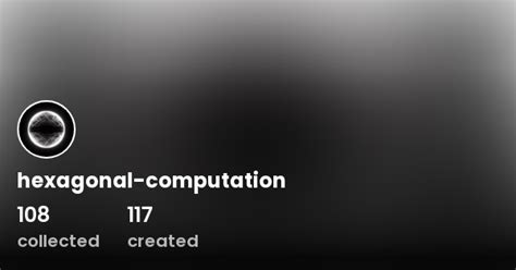 Hexagonal Computation Profile Opensea