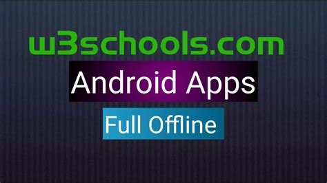 W3schools Offline Version Full Website Download Apk File Youtube