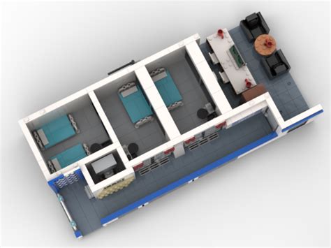 Lego Moc Lego City Undercover Police Station By Legofan Rebrickable Build With Lego