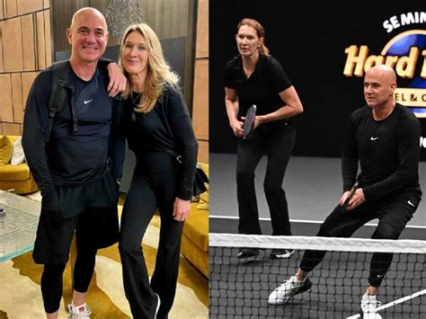 Andre Agassi Couldnt Stop Smiling As He Poses With Wife Stefi Graf