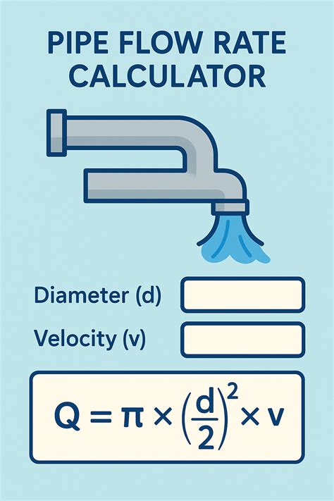 Free Pipe Flow Rate Calculator Online Construction Calculators
