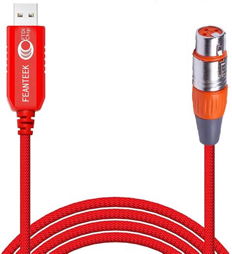 Feanteek Usb To Dmx Adapter Rs485 Converter 3pin Xlr Female Desertcart Japan