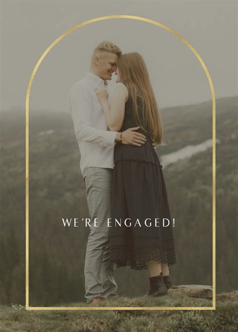 Diamonds Engagement Announcement Greetings Island